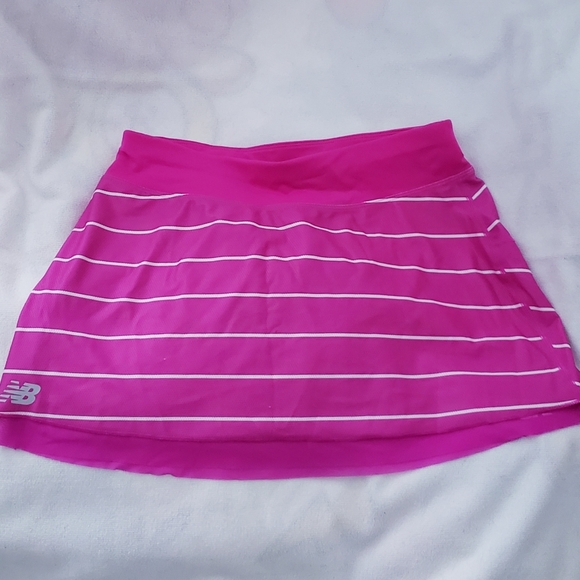 New Balance | Skirts | New Balance Reversible Striped Pink Skirt | Poshmark